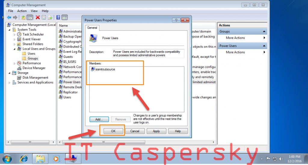 Create User Account Windows 7 - IT Caspersky