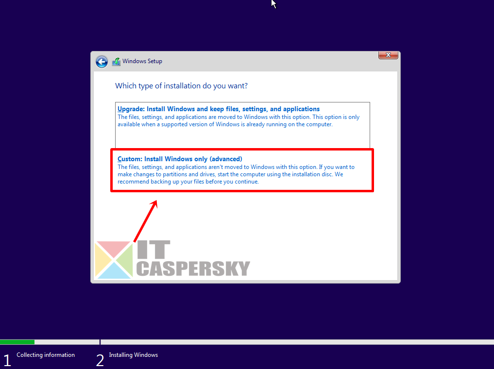 วิธีการการติดตั้ง Windows 10 สอนที่ละขั้นตอน - IT Caspersky
