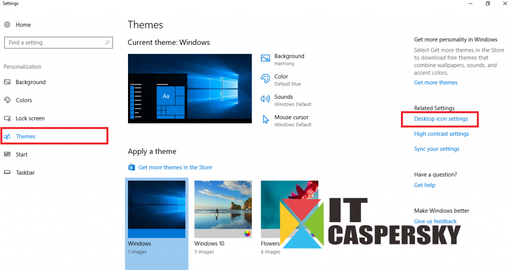 ขั้นตอนการนำ icon this pc บน Windows 10 ออกมาหน้าจอ - IT Caspersky
